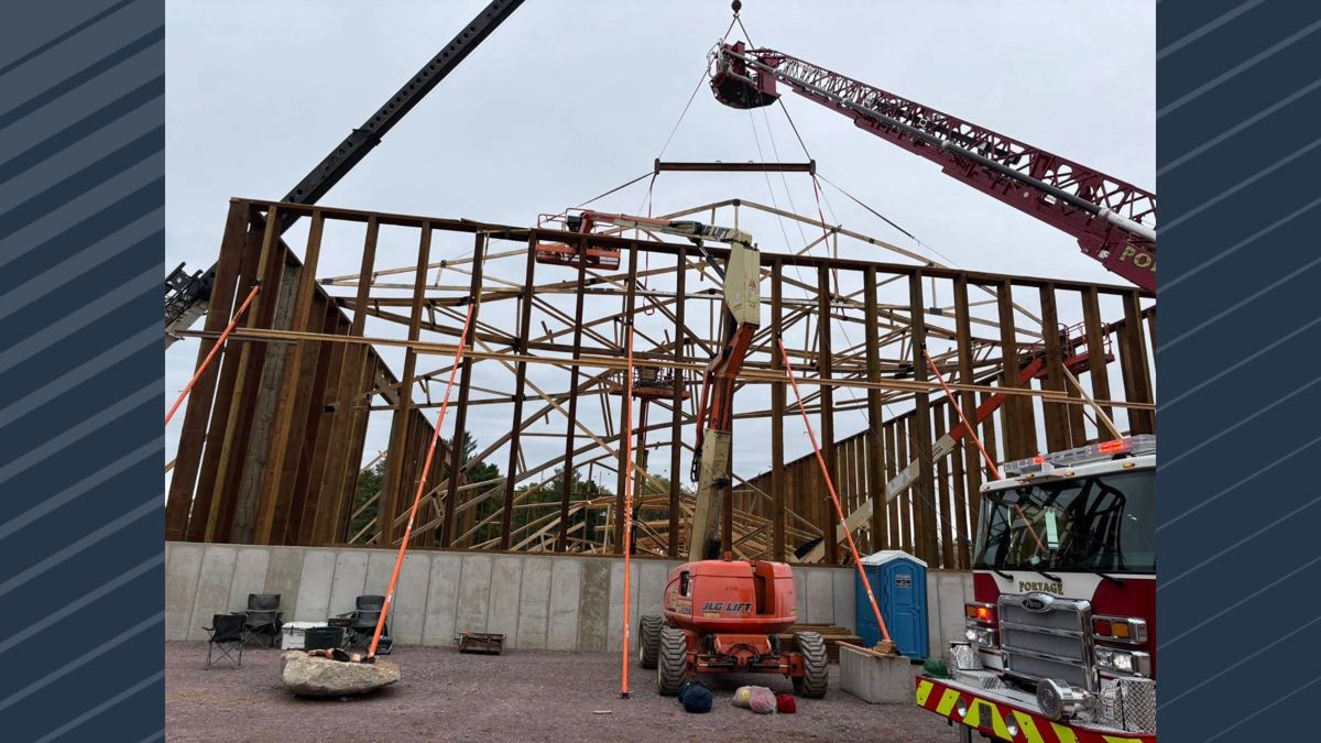 Two Portage construction workers rescued after truss collapse | News ...
