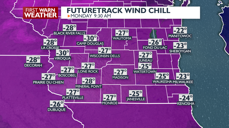 Scattered snow showers through the weekend, Arctic Blast Monday ...