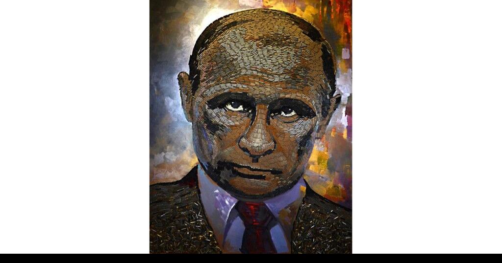 New Putin portrait made from 5,000 bullet shells | Entertainment News ...
