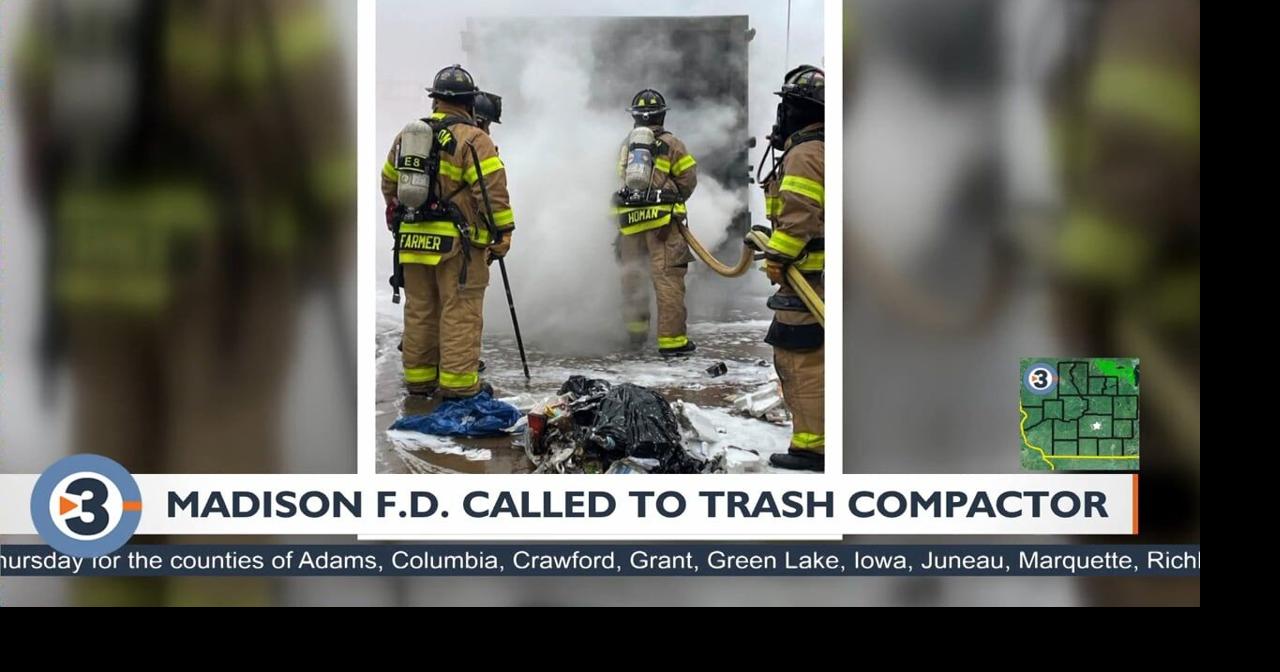 Madison crews put out trash compactor fire on city’s east side | Local ...