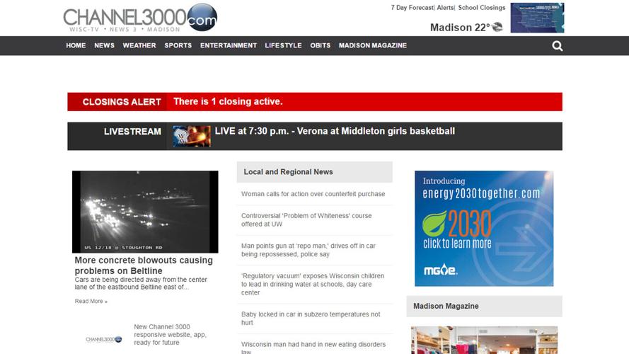New Channel 3000 responsive website, app, ready for future | Local News ...