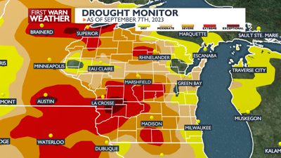 Parts of southern Wisconsin now experiencing 'exceptional' drought ...