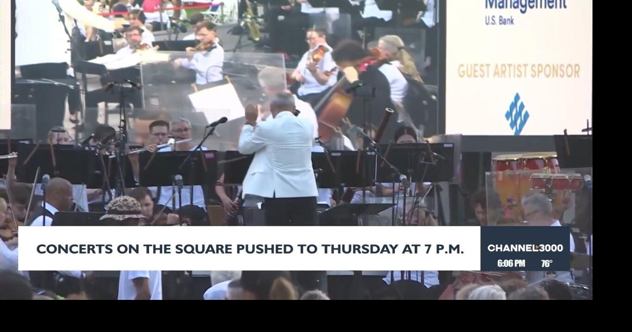 Concerts on the Square pushed to Thursday at 7 p.m. | Video ...