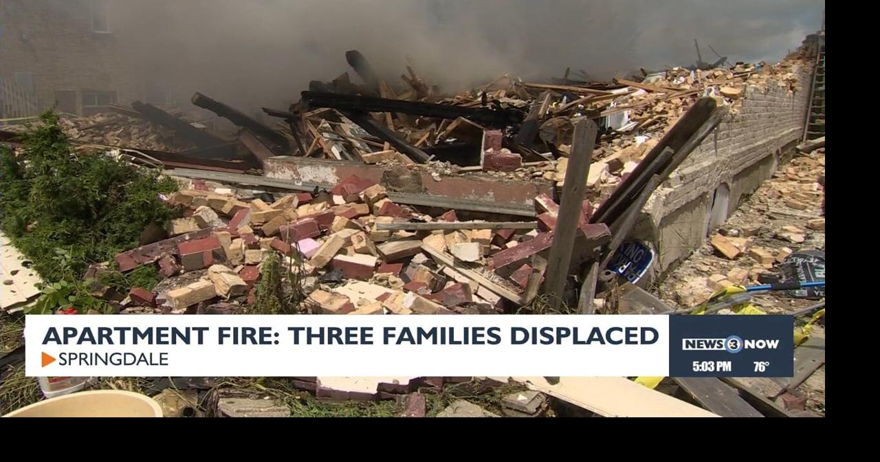 Three families displaced after Town of Springdale apartment fire | News ...