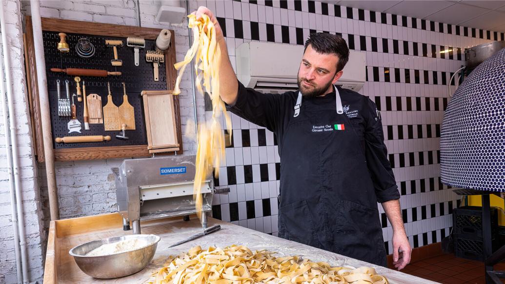 Chef Giovanni Novella of Bar Corallini is a pasta professional ...