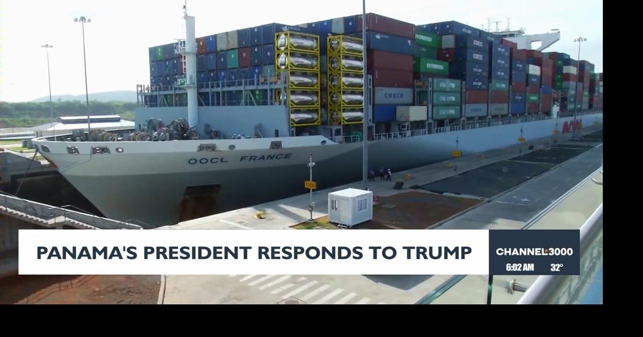 Panama's president responds to Trump's push to retake canal | Video ...