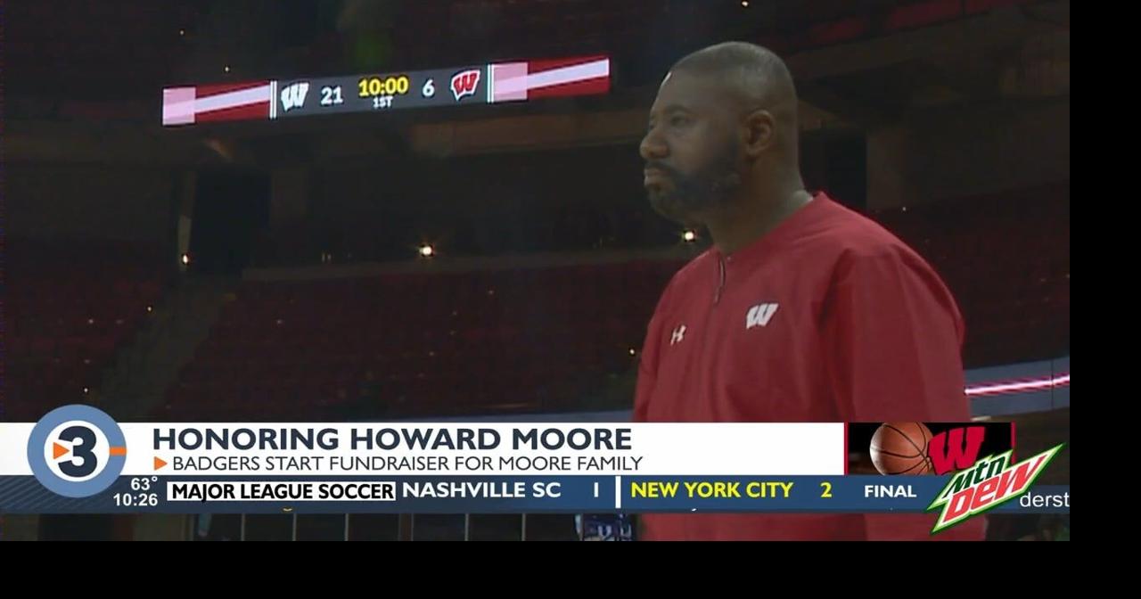 Badgers men's basketball honors former assistant coach Howard Moore ...