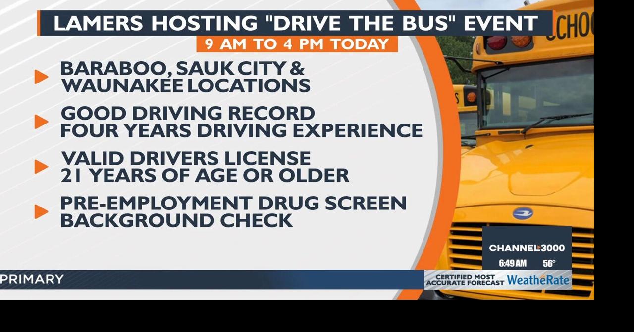 In the 608: Lamers Bus Lines hosting “Drive the Bus” event today ...