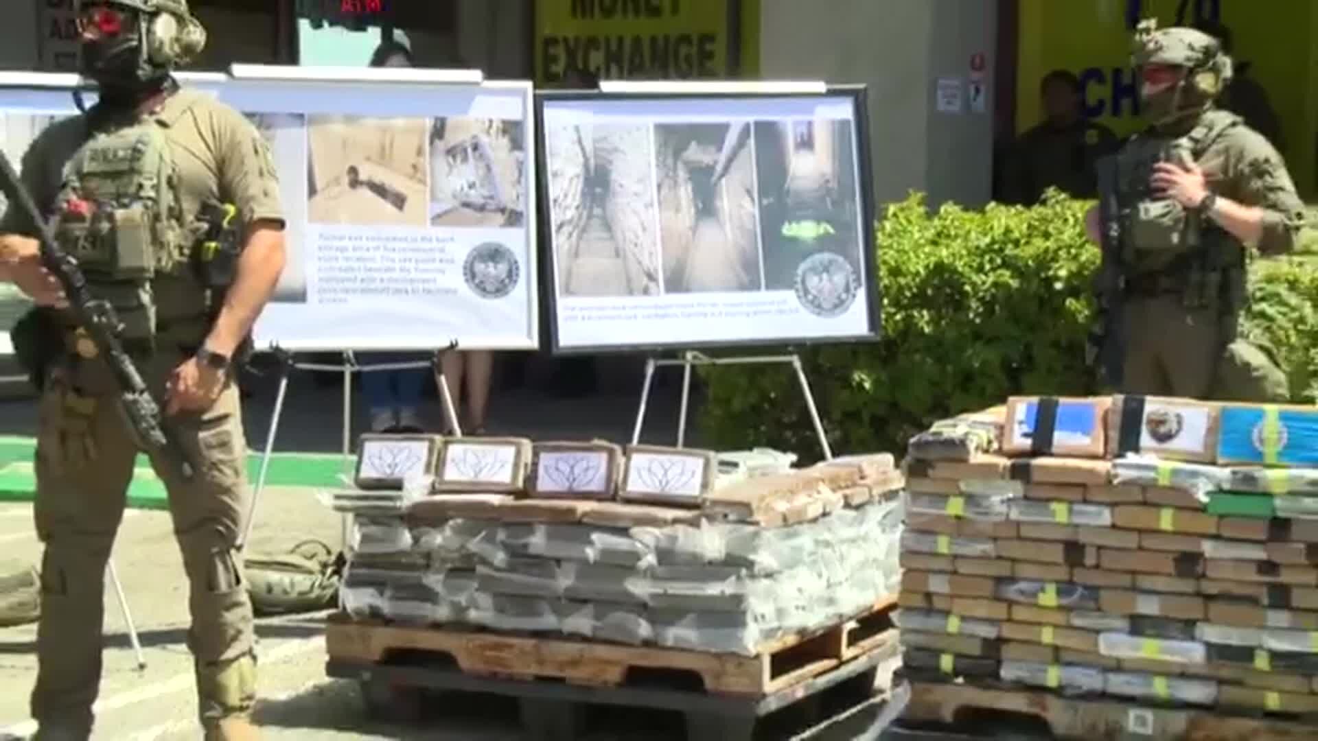 Four charged after suspected cartel tunnel found beneath store near ...