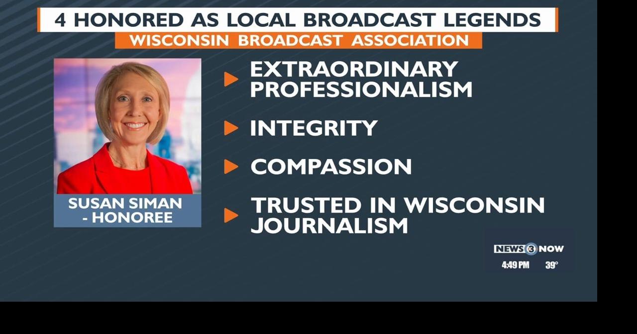 Susan Siman named Local Broadcast Legend | Video | channel3000.com