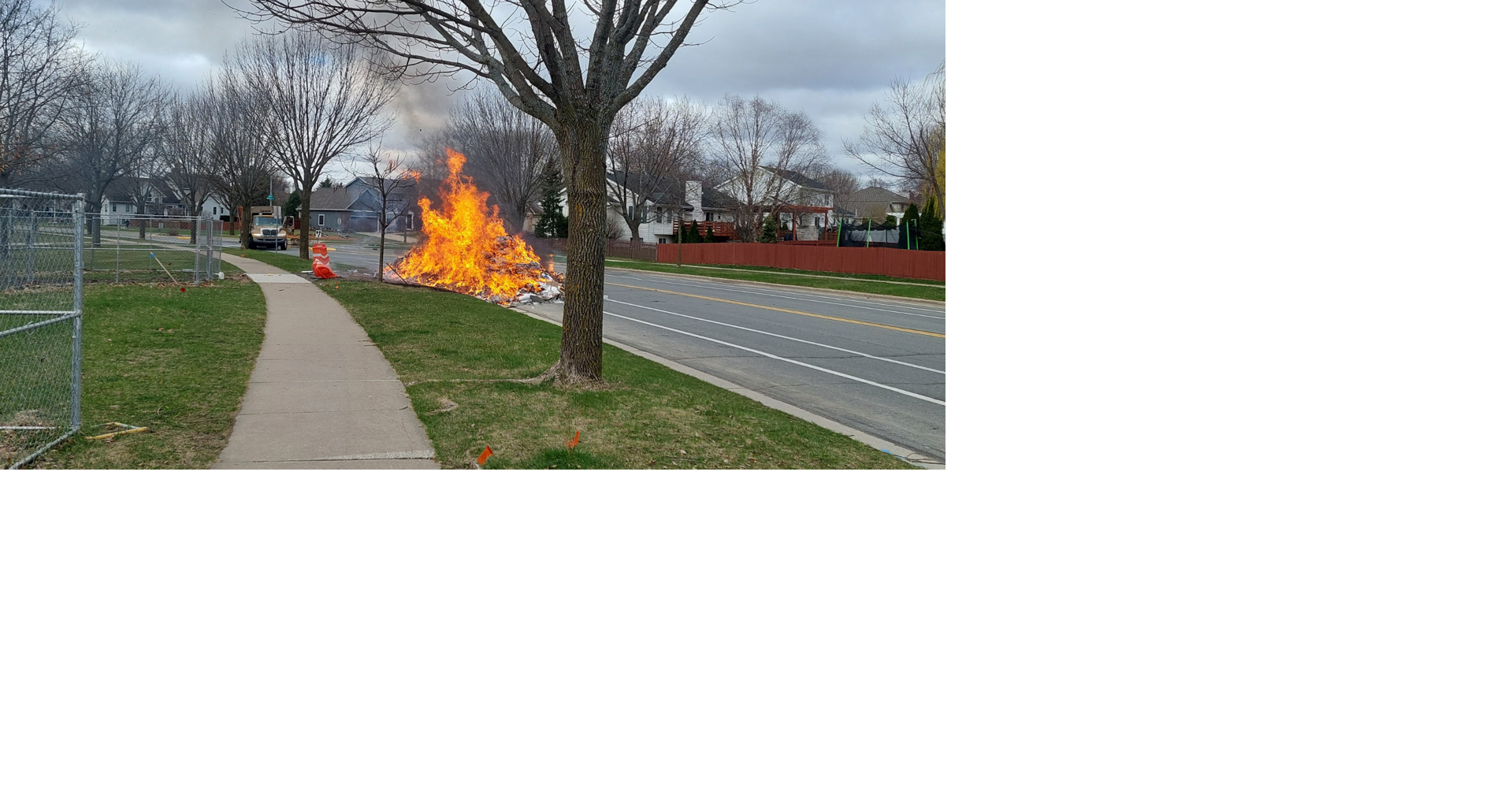 4K pounds of recyclables dumped onto Madison street catch fire | News ...