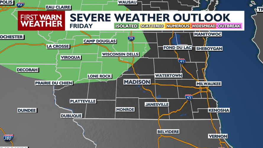 Isolated severe threat returns Friday | Latest Weather Forecast ...