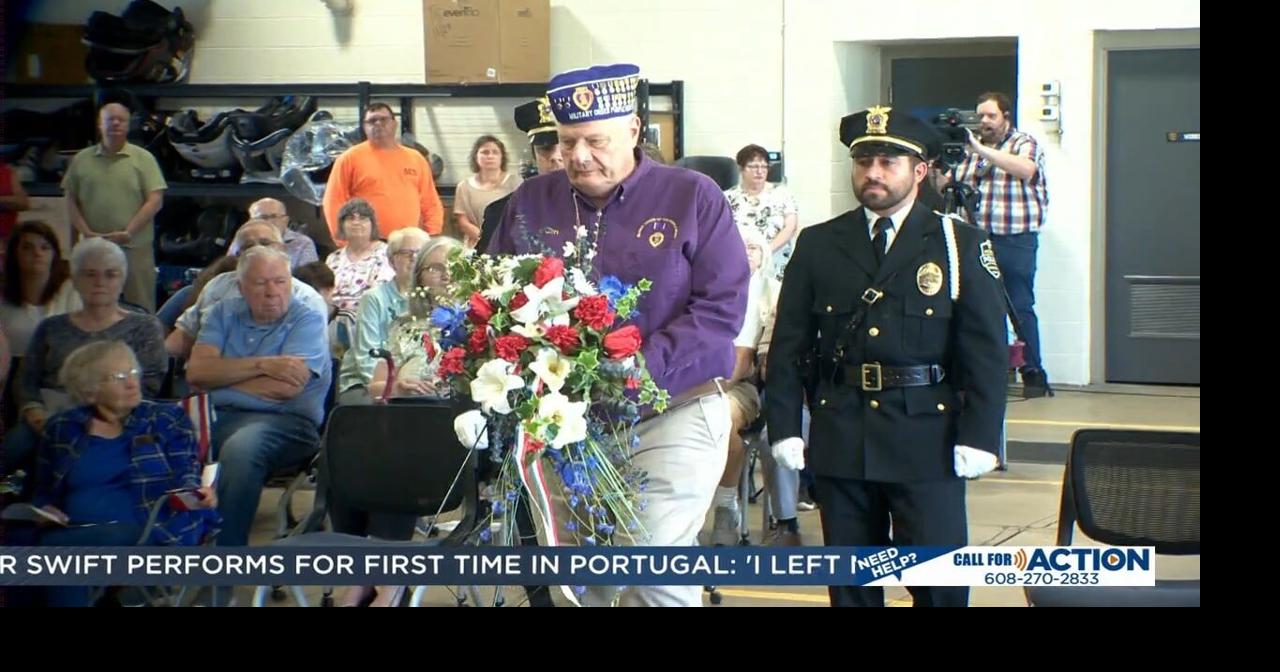Bob Schley Memorial Wreath presented in Fitchburg | Video | channel3000.com