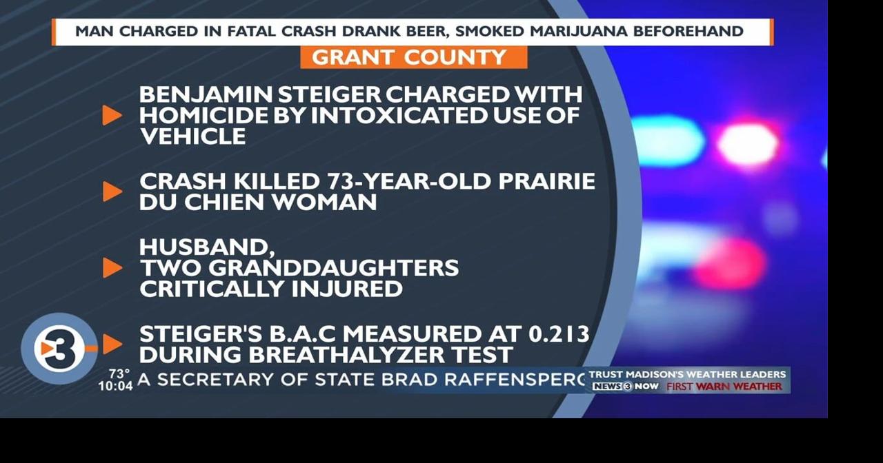 Complaint: Man charged in fatal crash had three beers, smoked marijuana ...