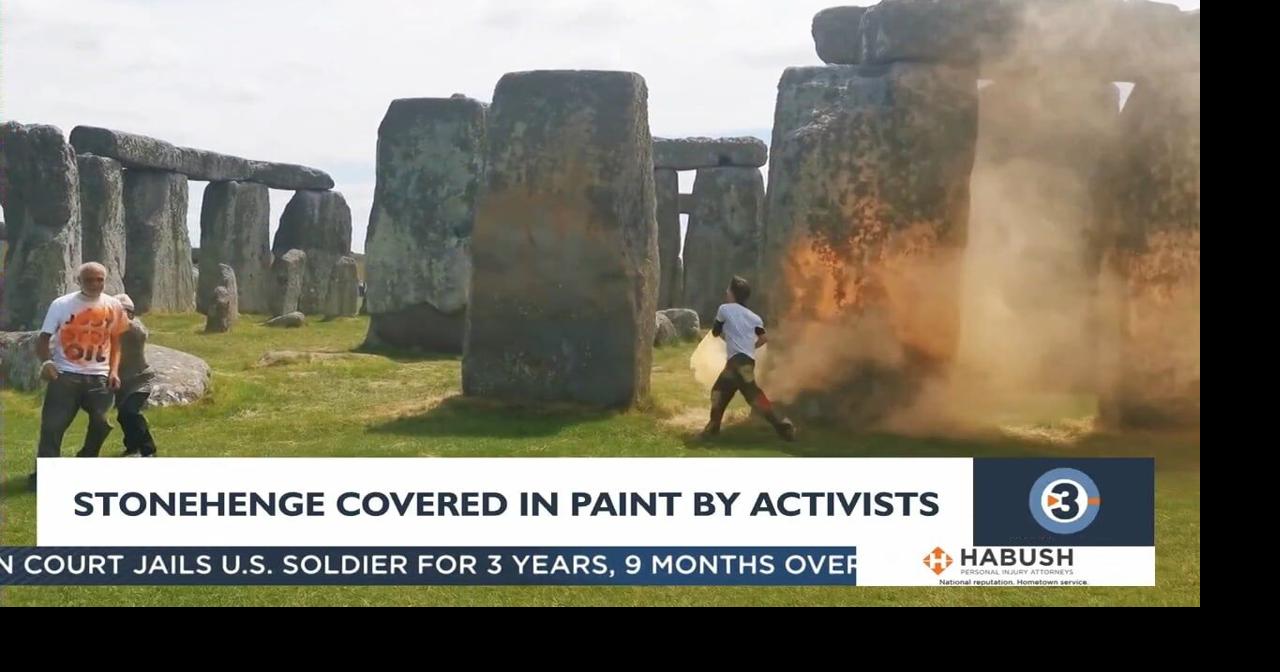 Stonehenge covered in paint by activists | Video | channel3000.com