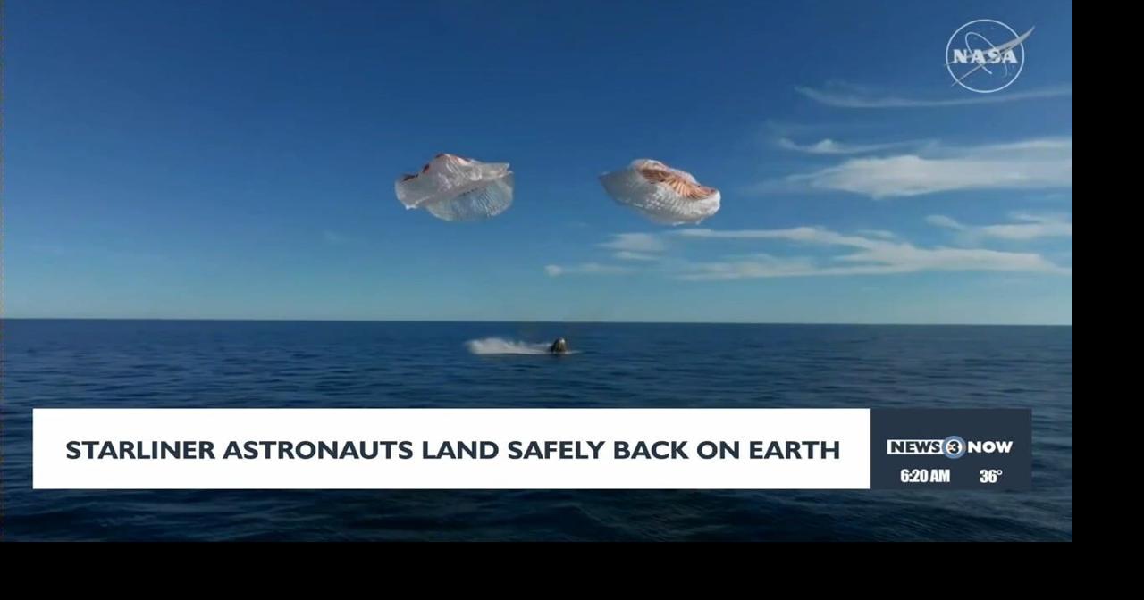 Starliner astronauts land safely back on earth | Video | channel3000.com