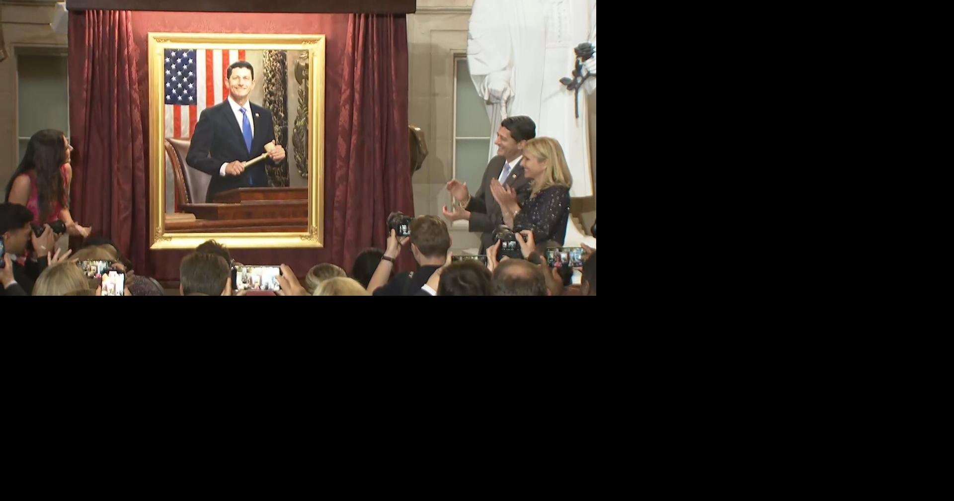 Portrait of former House Speaker Paul Ryan unveiled at US Capitol ...