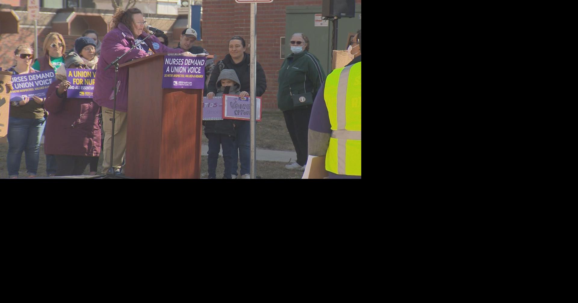 Meriter nurses rally outside hospital to fight for improvements in ...