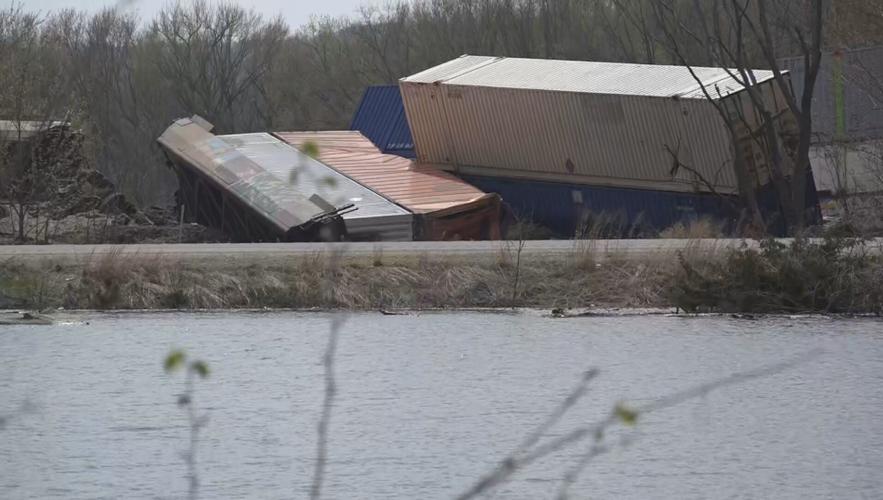 BNSF train derailment in Crawford County sends rail cars into ...