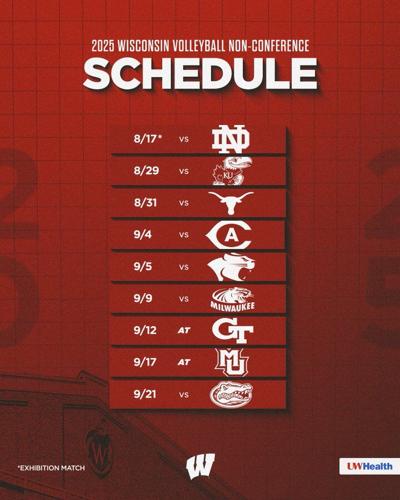 Wisconsin releases 2025 non-conference schedule | Top Stories ...