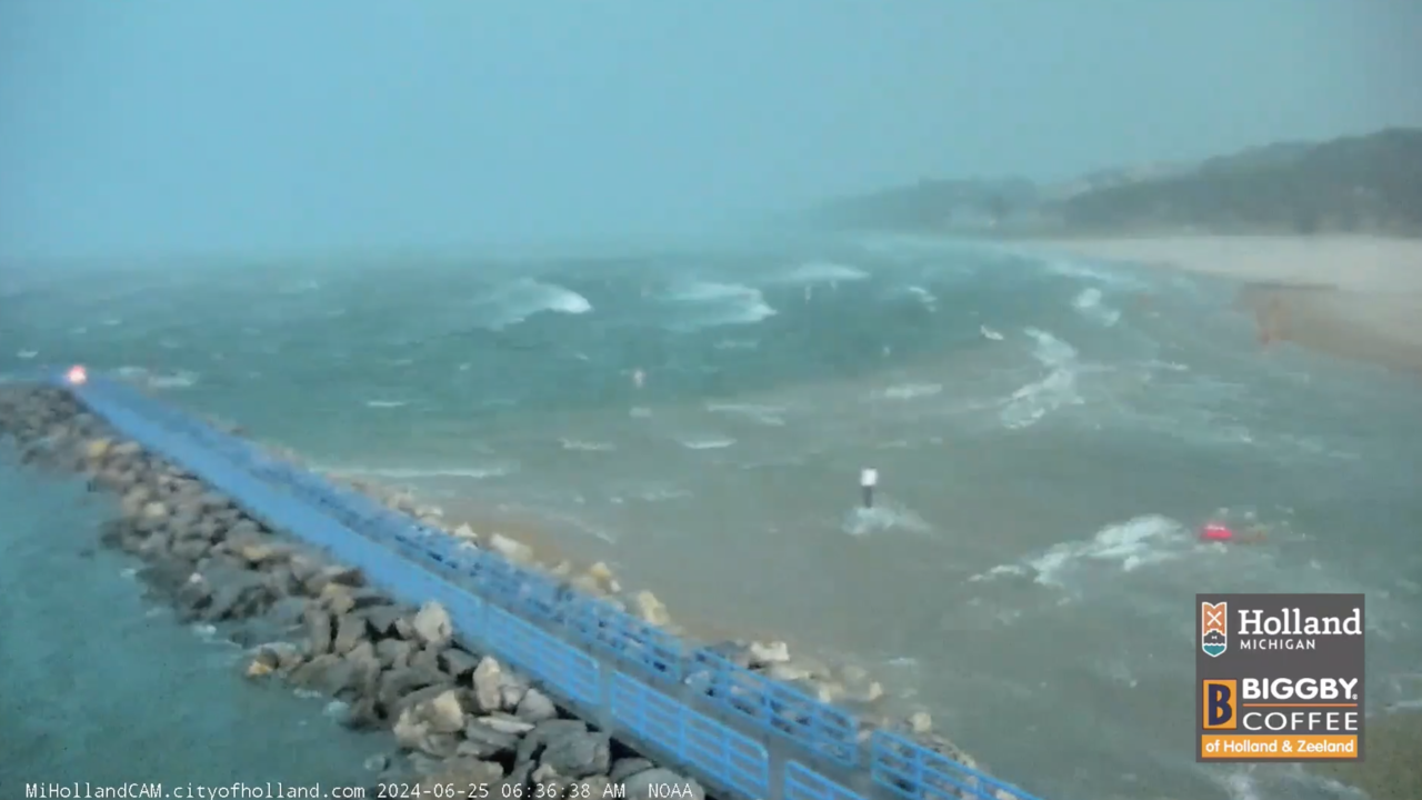 Video shows a meteotsunami slamming Lake Michigan amid days of severe ...