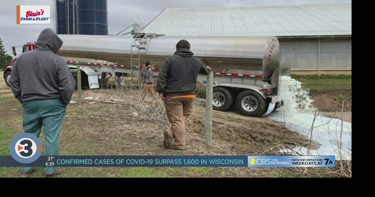 Why farmers are being told to dump milk, even with some store shelves ...