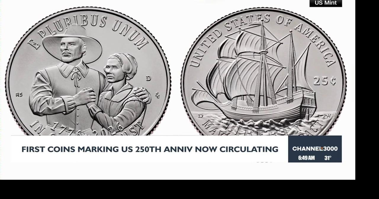 First coins celebrating America's 250th birthday now in circulation ...