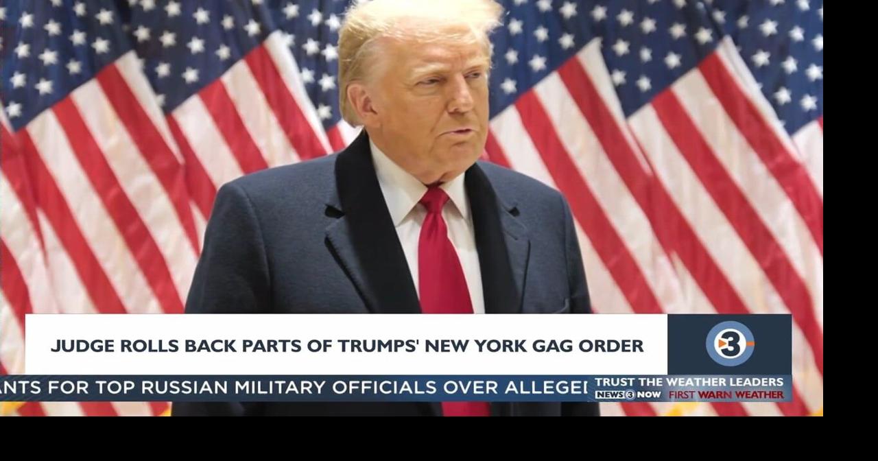 Judge rolls back parts of Trump's New York gag order | Video ...