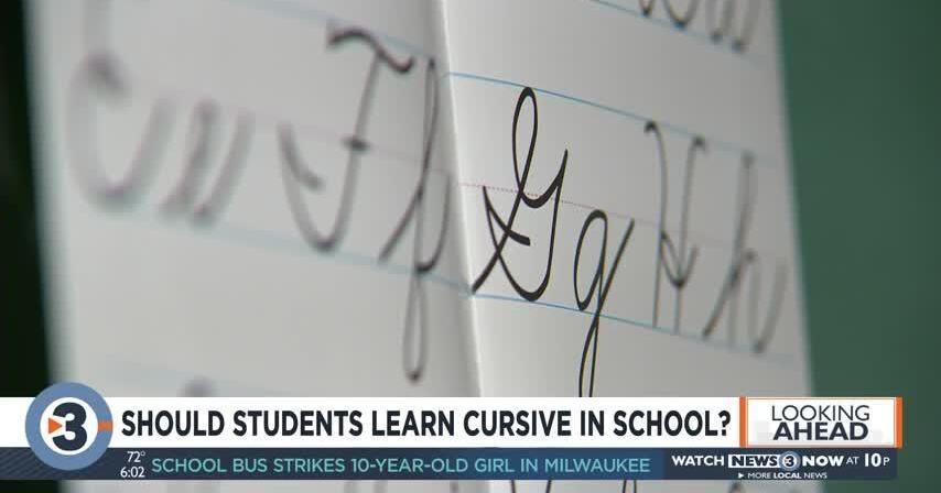Schools would be required to teach cursive writing under bill; school ...