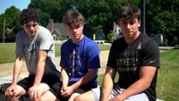 Teens rescue man after kayak overturns in pond: "His head kept on going ...