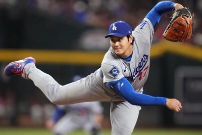 Dodgers' Shohei Ohtani dazzles again on mound, at plate | Shareable ...
