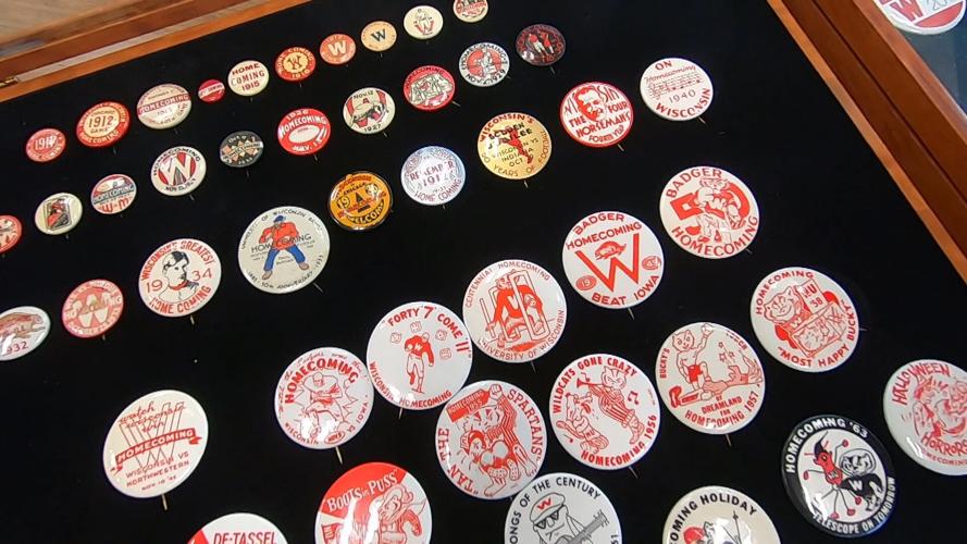 UW-Madison alum nearing complete collection of 112 Homecoming buttons ...