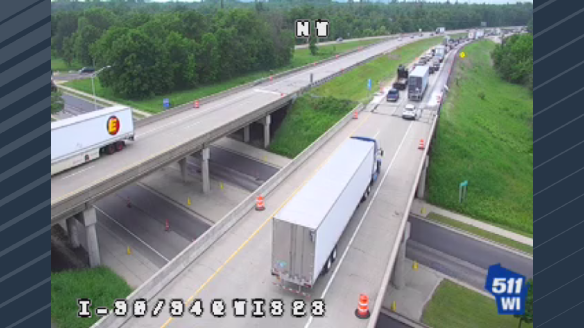 All lanes of I-90/94 westbound back open south of Trout Road after crash | News | channel3000.com