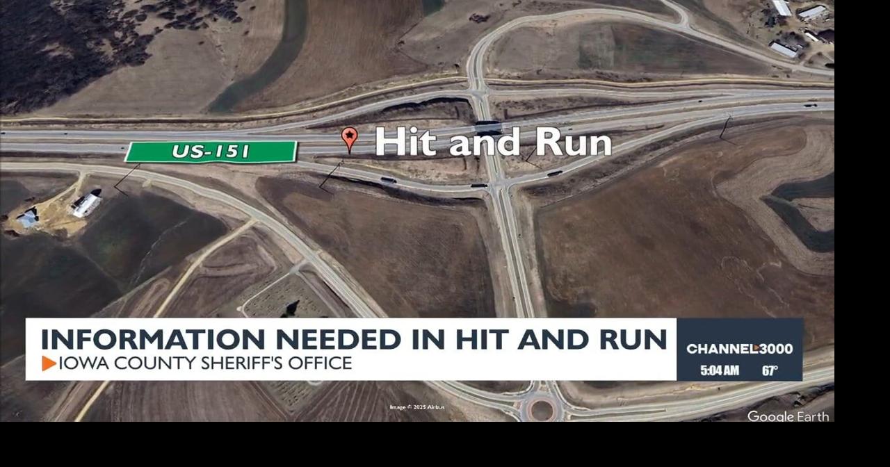 Iowa County Sheriff's Office seeks information in hit and run | Video ...