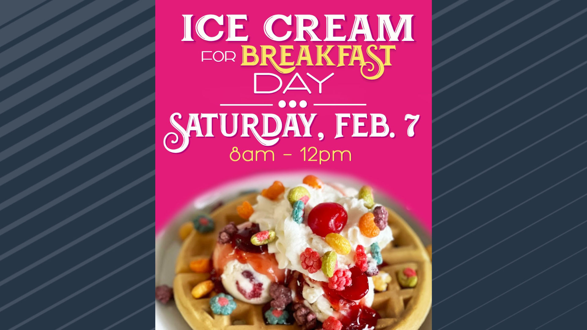 Chocolate Shoppe celebrating National Ice Cream For Breakfast Day ...