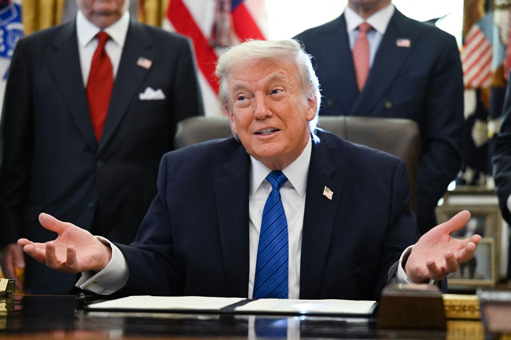 Trump says federal government won’t step into protests in Democratic ...
