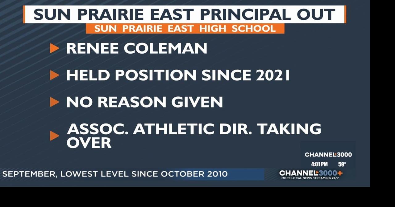 Renee Coleman out as Sun Prairie East High School principal | Video ...