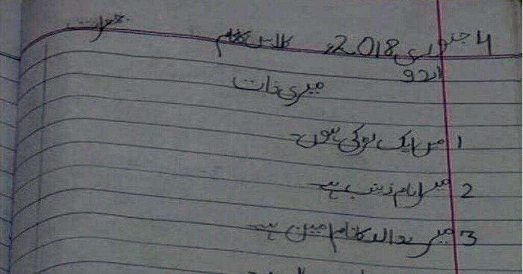 Murdered Pakistani girl’s notebook holds poignant entry | National and ...