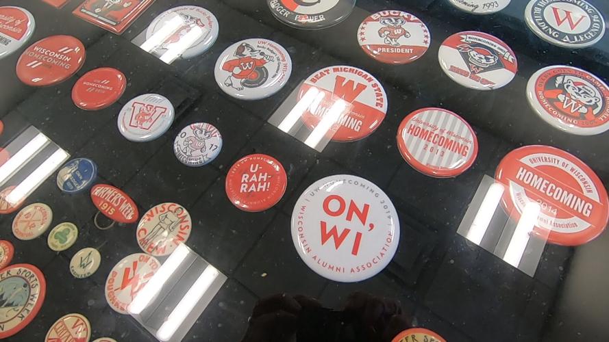UW-Madison alum nearing complete collection of 112 Homecoming buttons ...