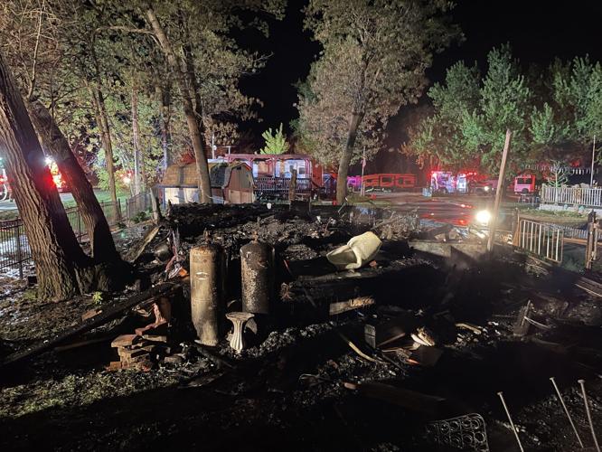 Mobile home destroyed, two other homes damaged in fire at campground ...