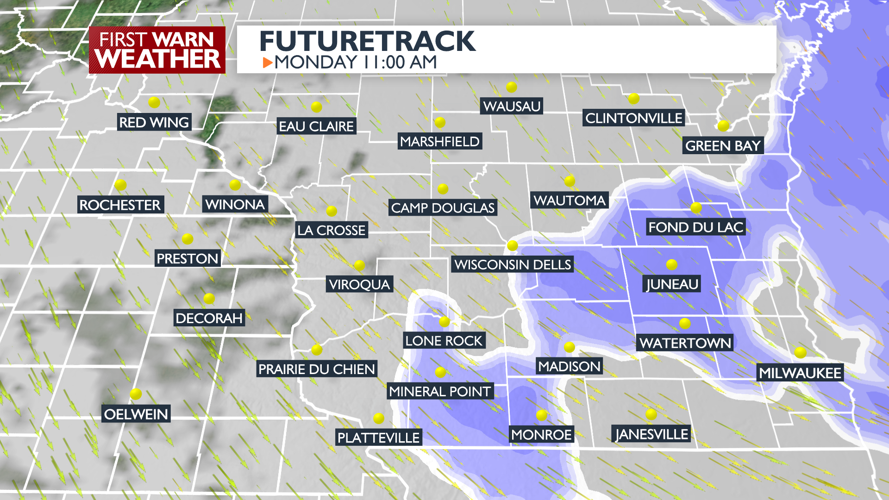 ALERT DAY for snow, wind, and flash freeze Sunday night | Latest ...