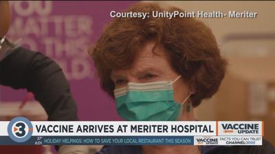 ‘It’s a good day’: UnityPoint Meriter Hospital gives first COVID-19 ...