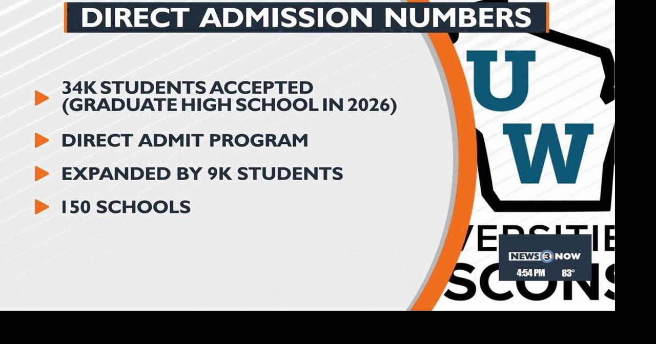 Universities of Wisconsin direct admission numbers | Video ...