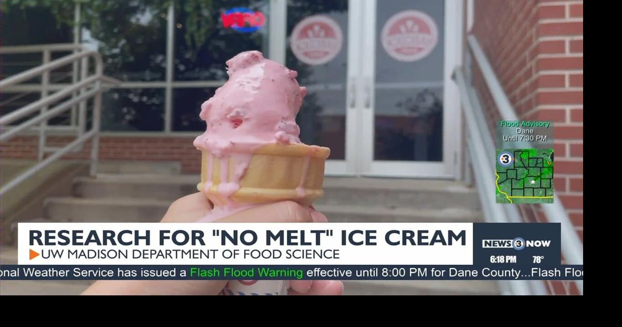 UW-Madison scientists research "no-melt" ice cream | Video ...