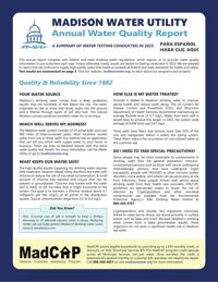 Madison Water Utility performs well in annual drinking water quality ...