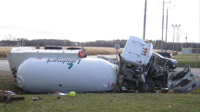 Two injured after fuel tanker, garbage truck collide, crash causes ...