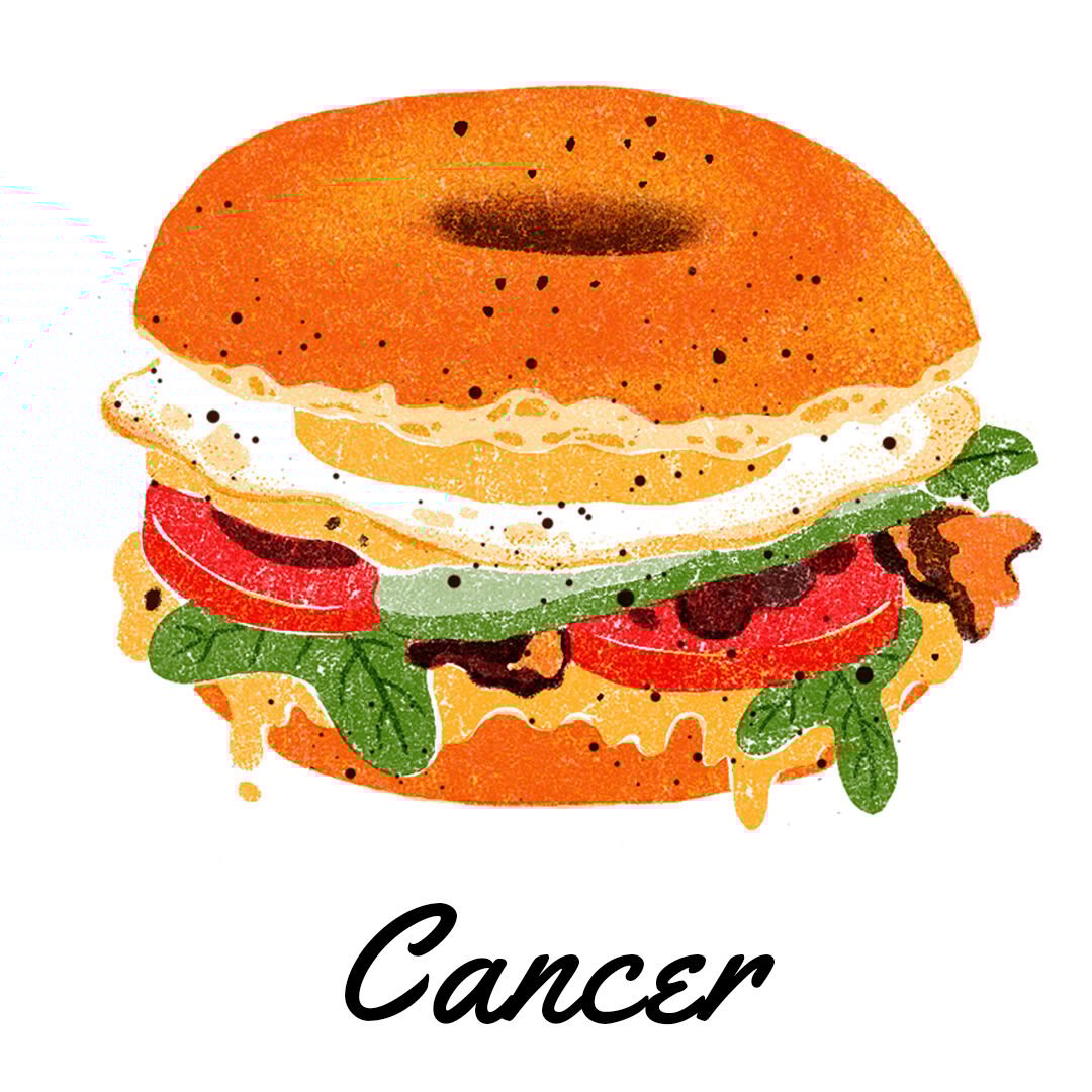 Breakfast sandwich zodiac / Cancer | MADISON MAGAZINE | channel3000.com