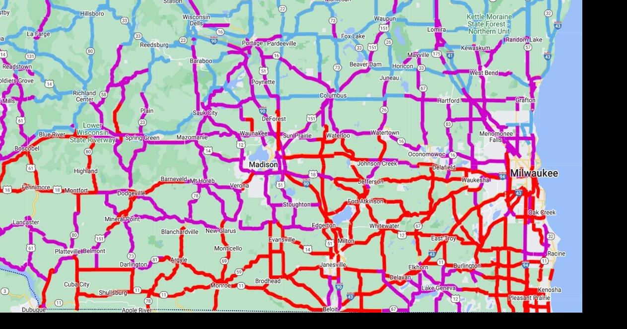 511 map Feb. 22, 2023 1215pm | | channel3000.com