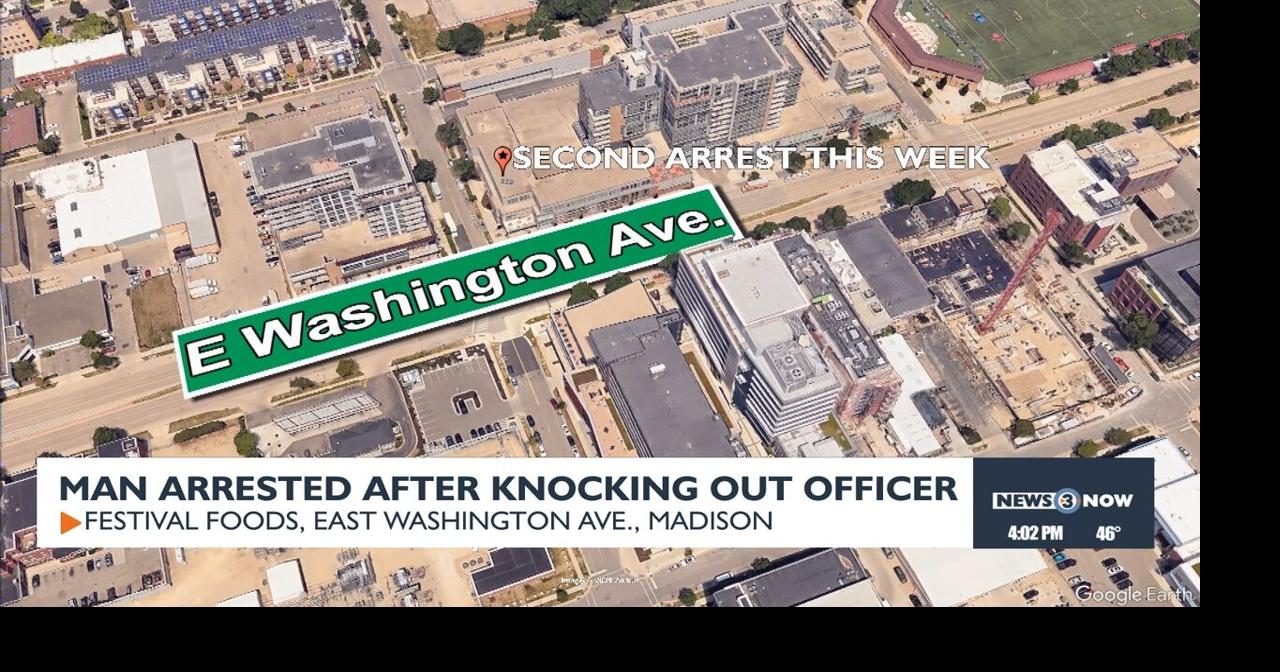 Man arrested after knocking out officer | Video | channel3000.com