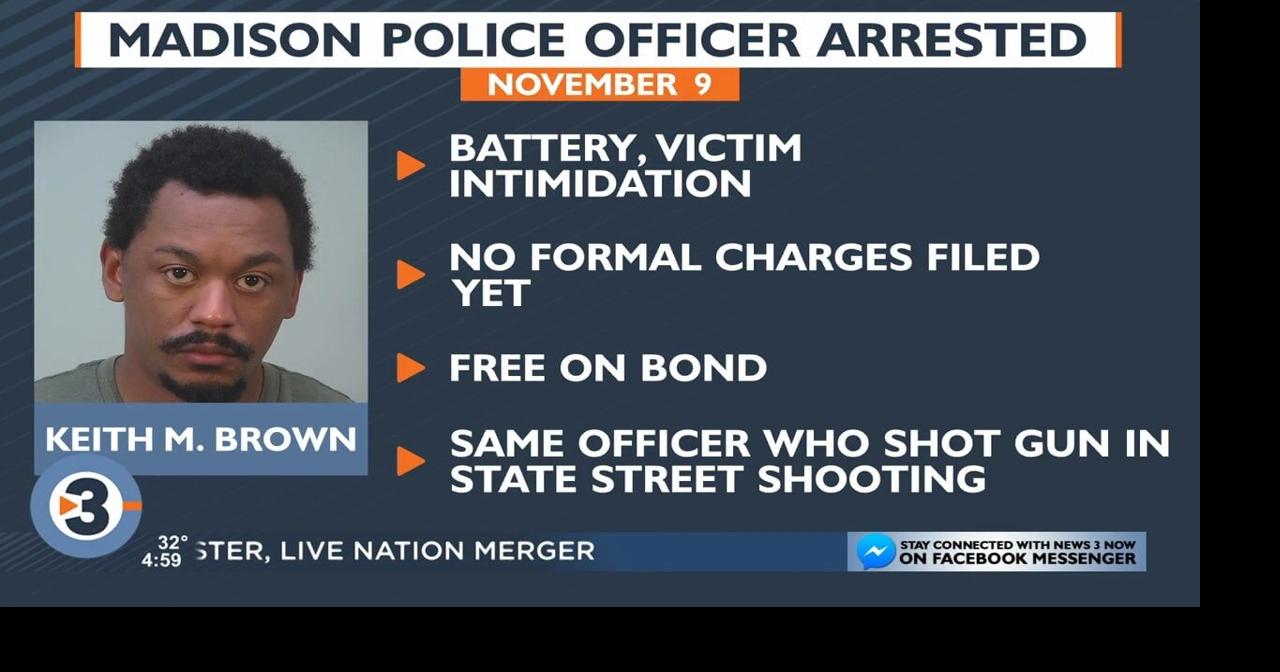 Madison police officer arrested for battery, victim intimidation ...